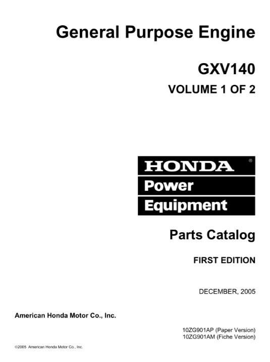 Honda GXV Series Engines Manuals - Etsy
