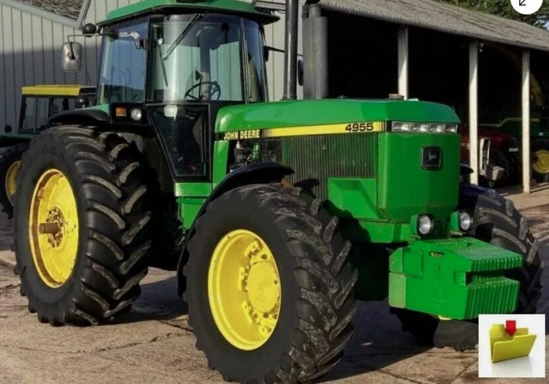 John Deere 4555, 4755, 4955, 4560, 4760, 4960 Tractors Operation and ...