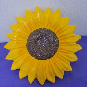 Hand Painted Ceramic Sunflower Decoration - Etsy