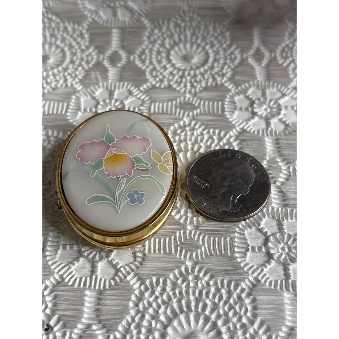 Romantic Photo Keepsake: Memory Locket Delicate Pastel Floral Design ...