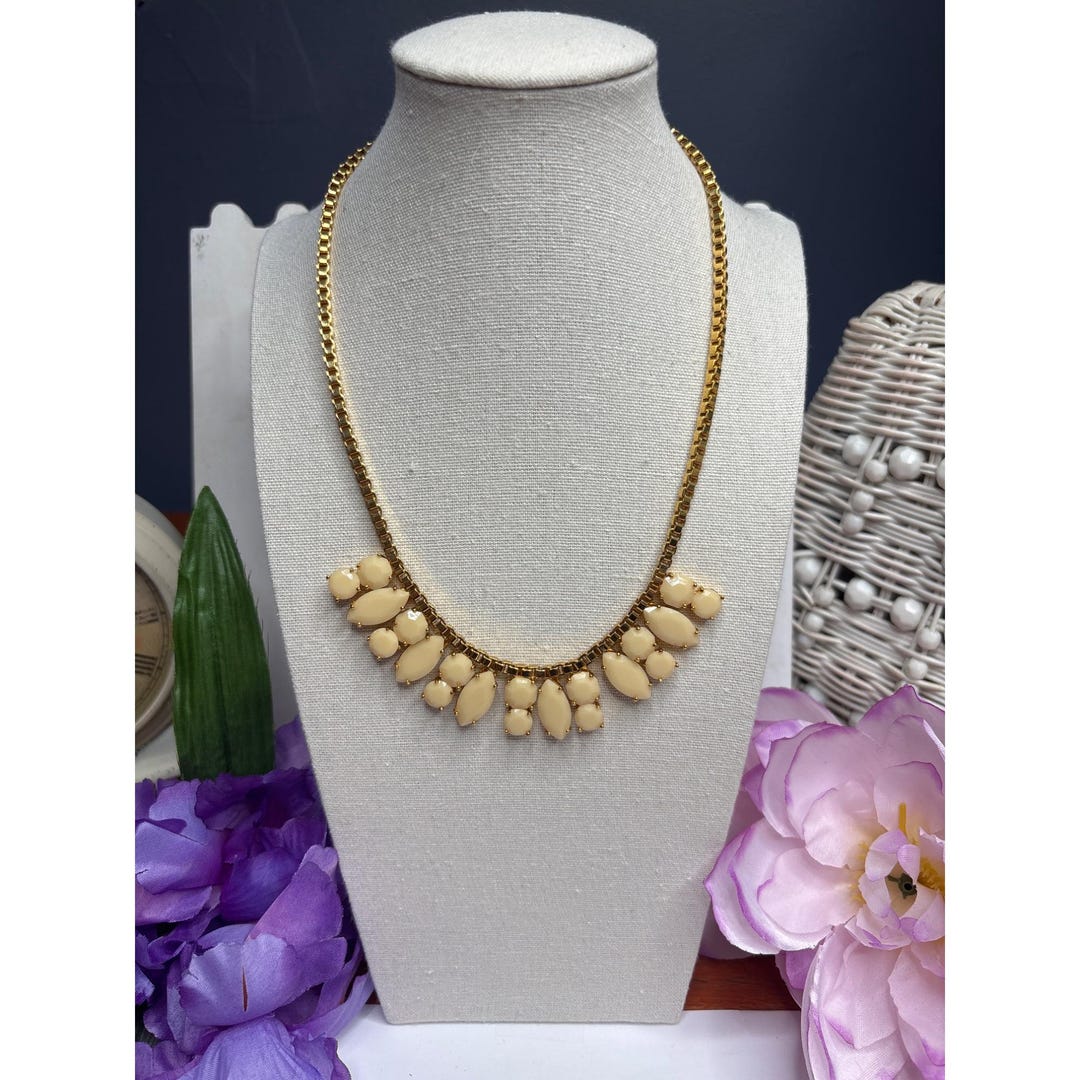Vintage Kate Spade Statement Necklace: Gold-tone Teardrop & Round ...