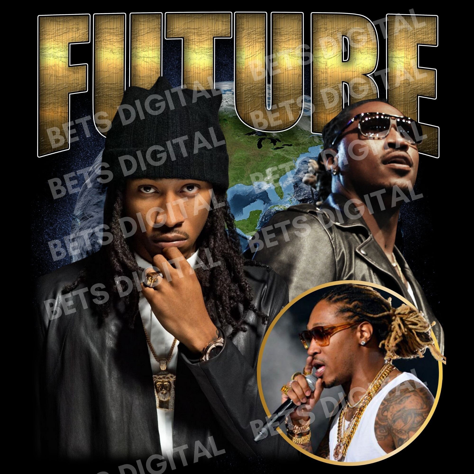 Future PNG T Shirt Design. PNG Digital 4500x5100 Px. Retro, 90s Vintage ...