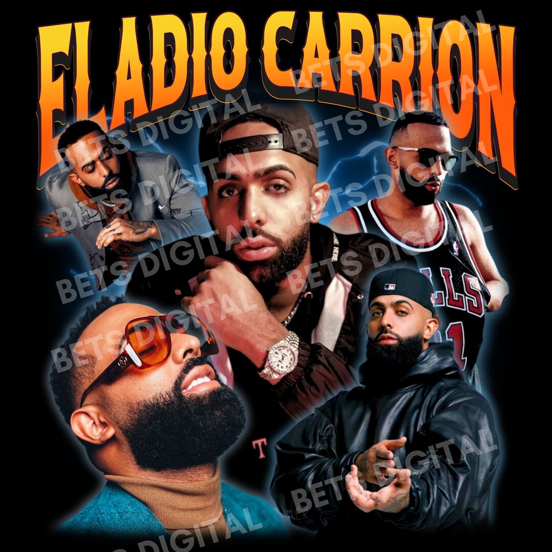 Eladio Carrion T Shirt Design. PNG Digital 4500x5100 Px. Retro, 90s ...
