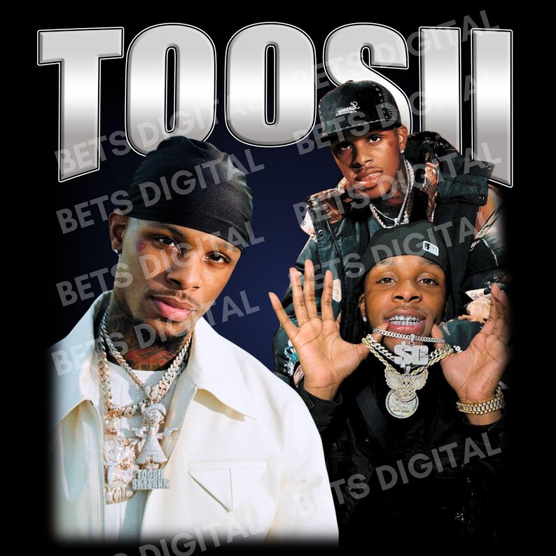 Toosii PNG, T-shirt Design, Bootleg Tees Design, Ready to Print ...