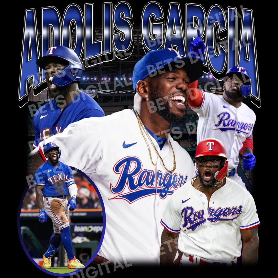 Adolis Garcia Rangers PNG T Shirt Design. PNG Digital 4500x5100 Px. 90s ...