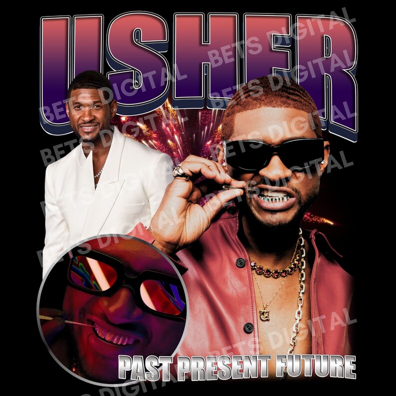 Usher Past Present Future Tour PNG , Ready to Print, Printable Design ...