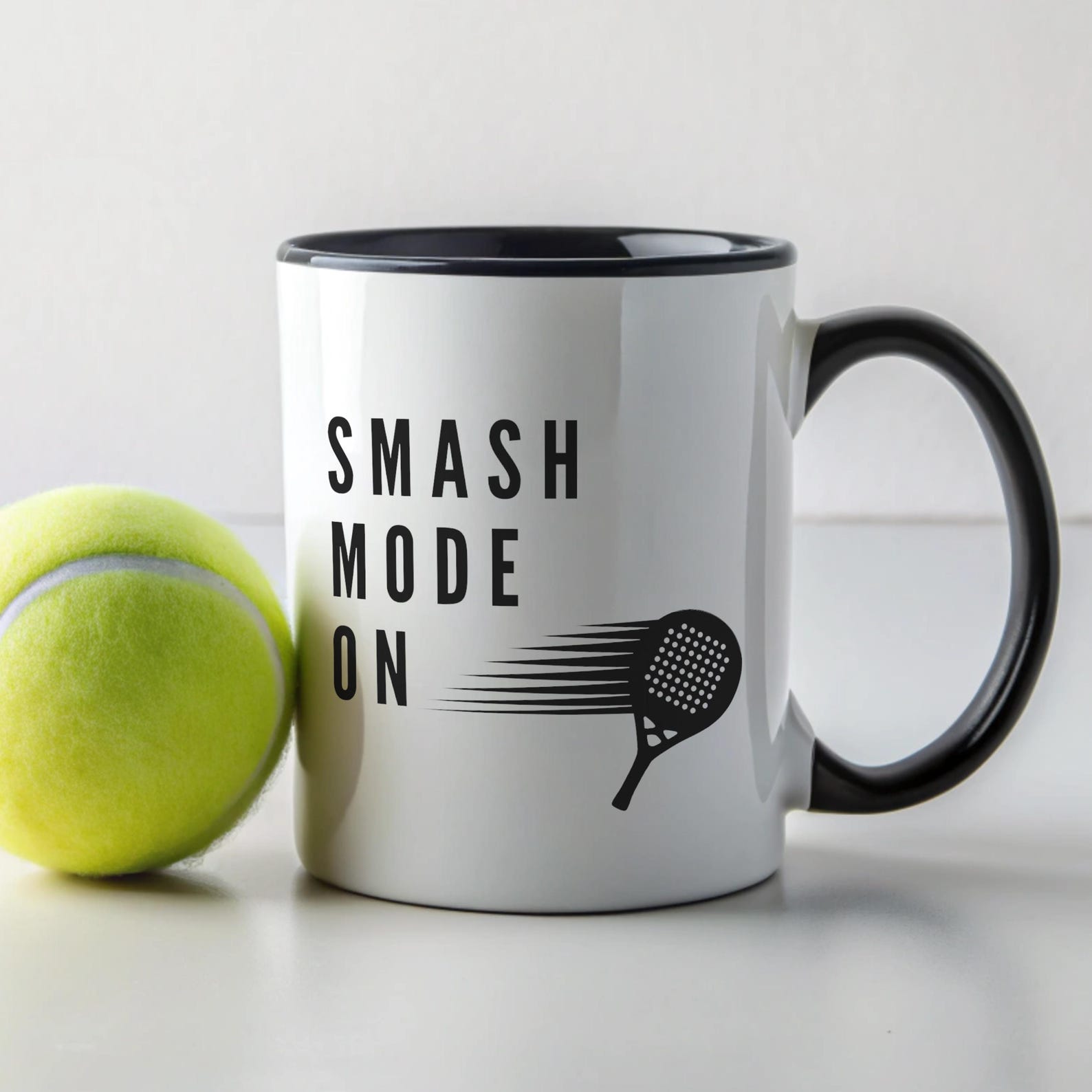Funny Padel Quote Mug, Smash Mode On, Padel Gift for Him or Her ...