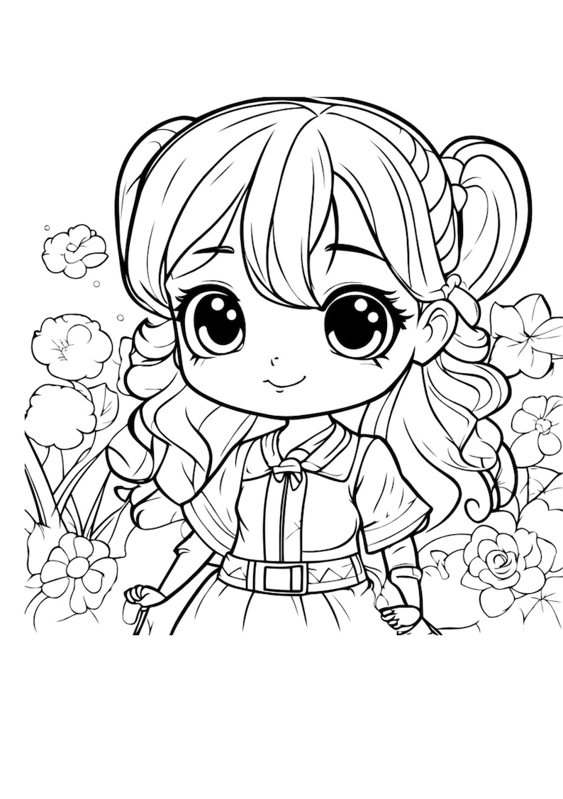 Cute Coloring Pages - Etsy