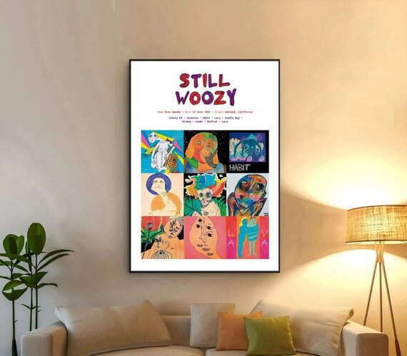 Still Woozy Music Album Covers Poster Still Woozy Poster | Etsy
