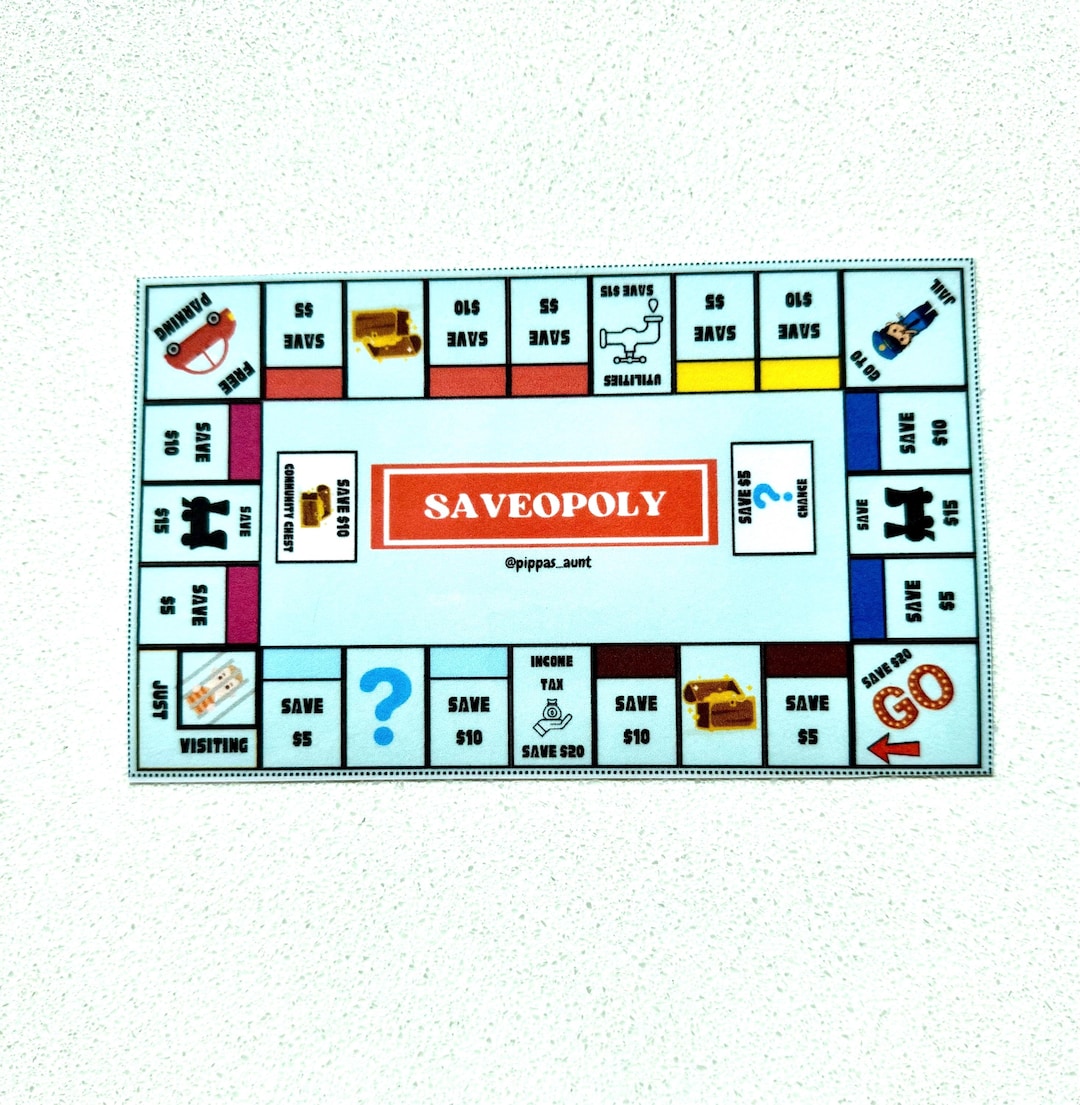 Saveopoly Savings Challenge - Etsy