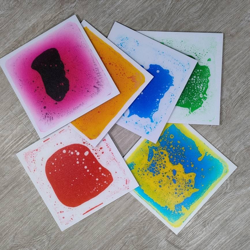 Sensory Hub - 6x Sensory Liquid Floor Tiles, Assorted Colour for ...
