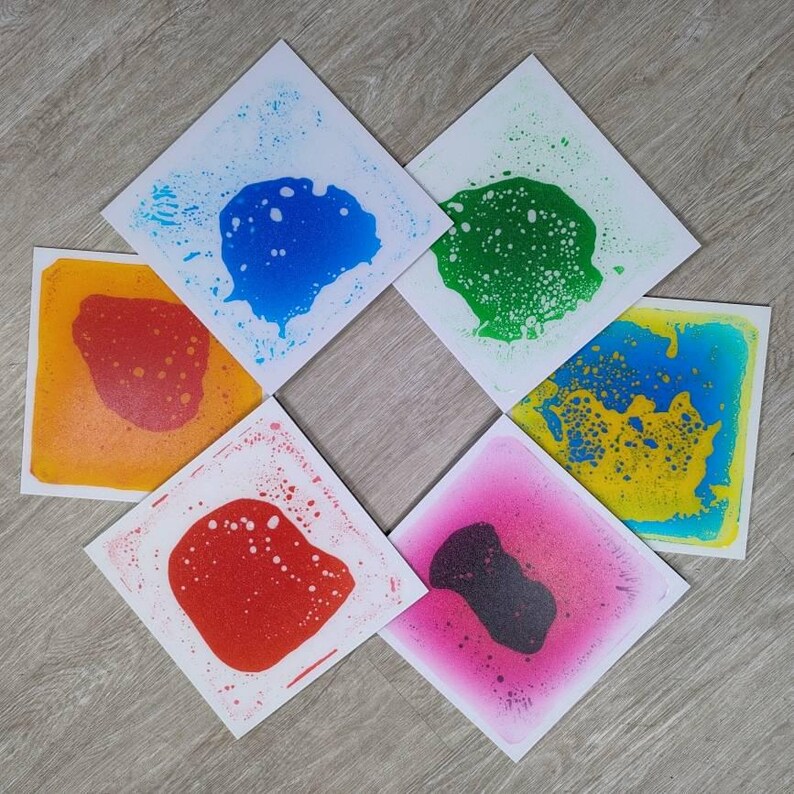 Sensory Hub - 6x Sensory Liquid Floor Tiles, Assorted Colour for ...