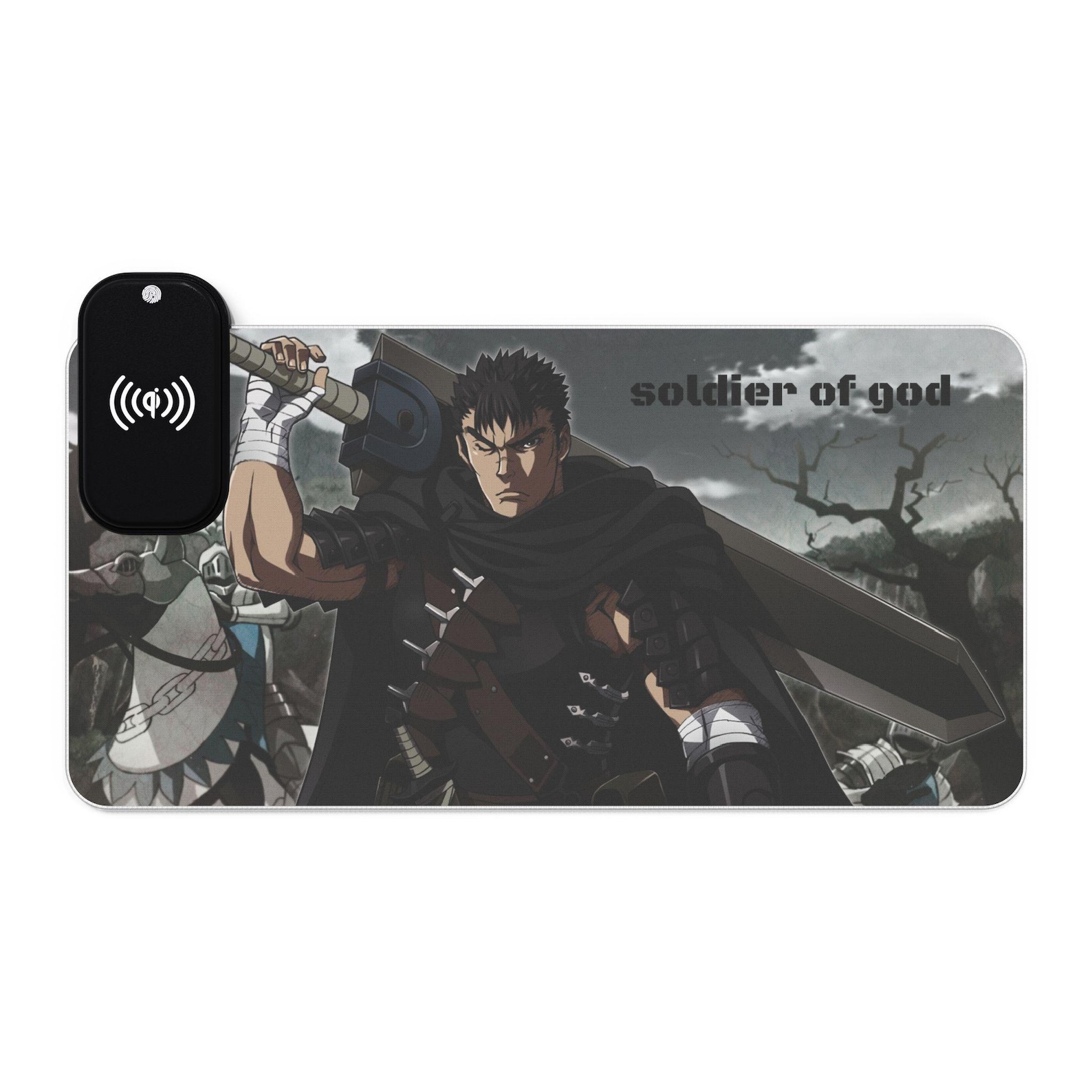 Guts berserk Anime LED Gaming Mouse Pad, Wireless Charging - Etsy