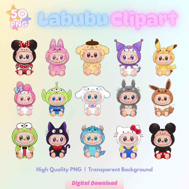 Labubu Back to School Png - Etsy