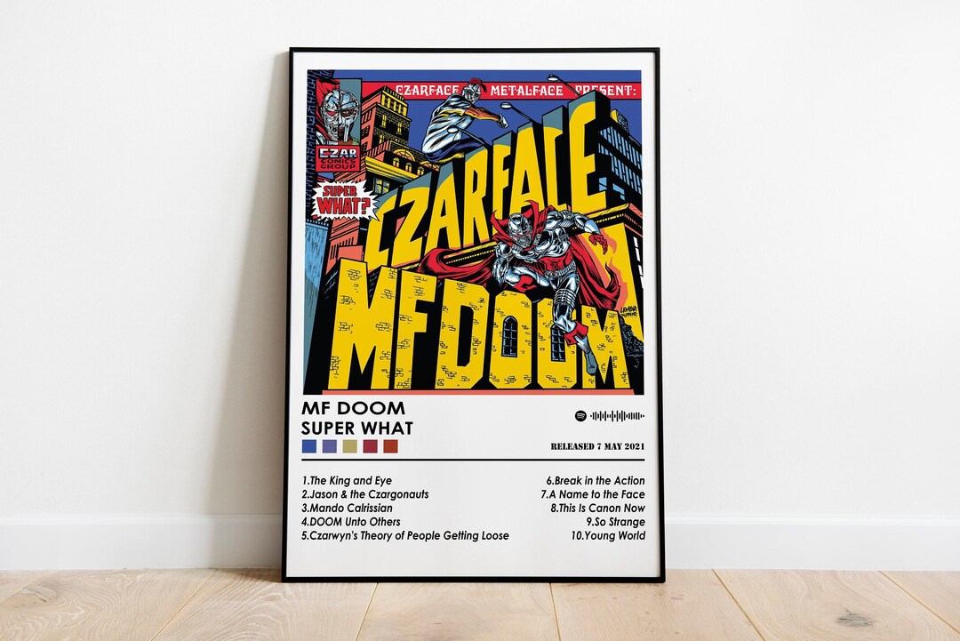 MF Doom 'super What?' Album Cover Poster | Music Wall Art - Etsy