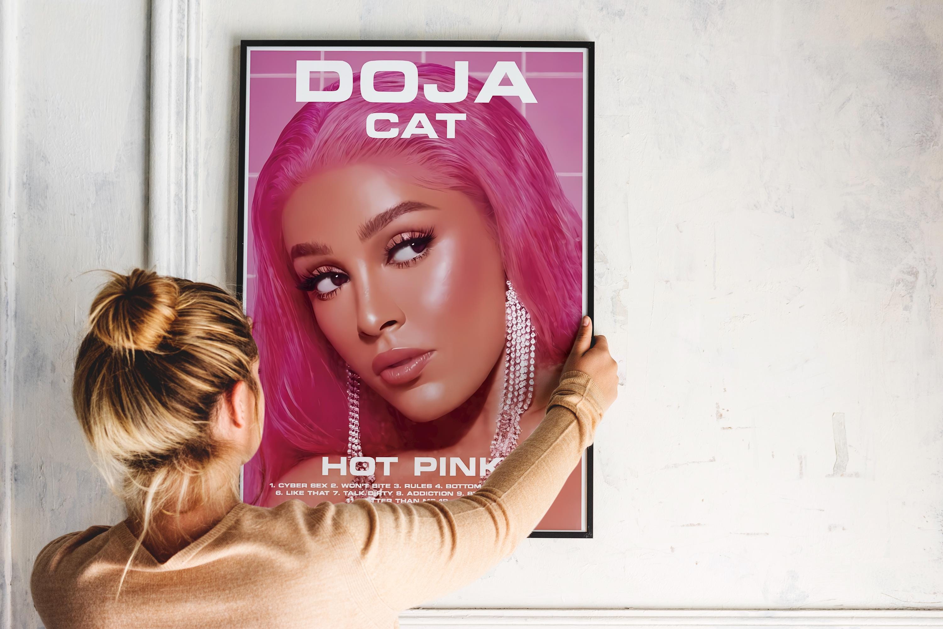 Doja Cat 'hot Pink' Album Cover Poster | Music Room Wall Decor - Etsy