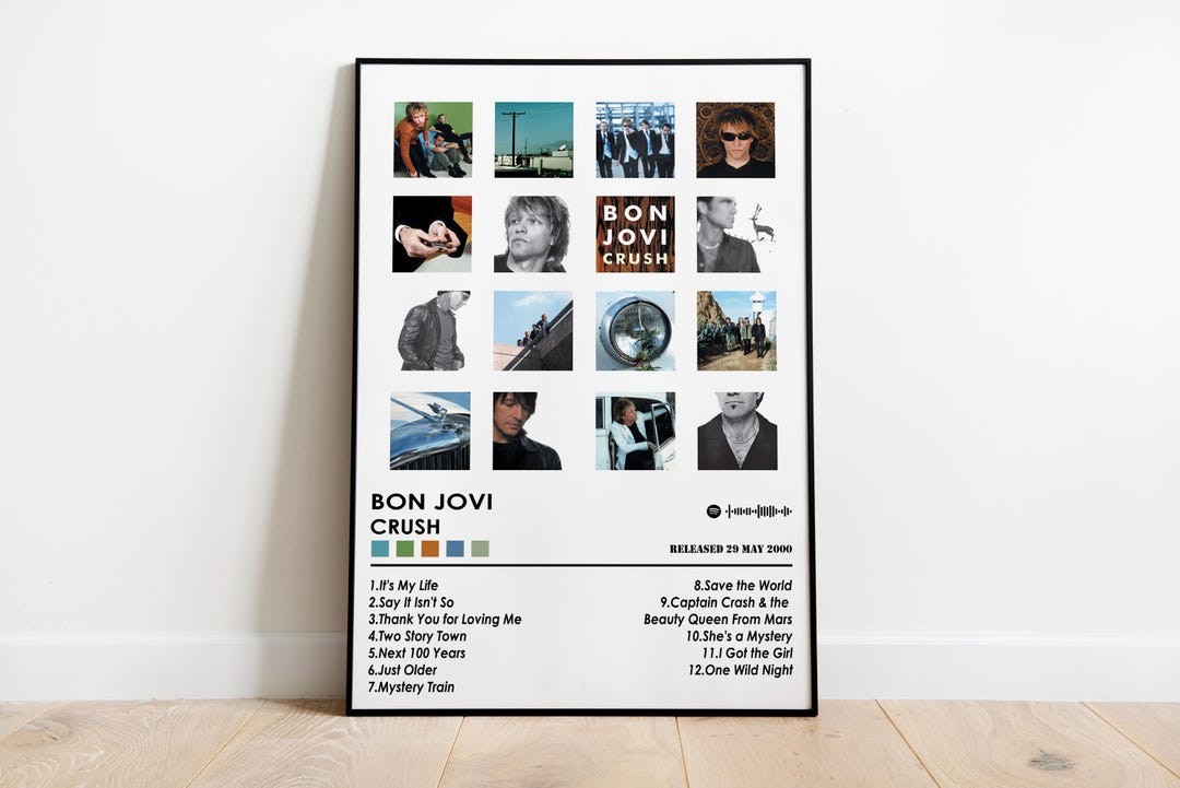 Bon Jovi Crush Album Poster | 175 Gsm Fine Art Print - Etsy
