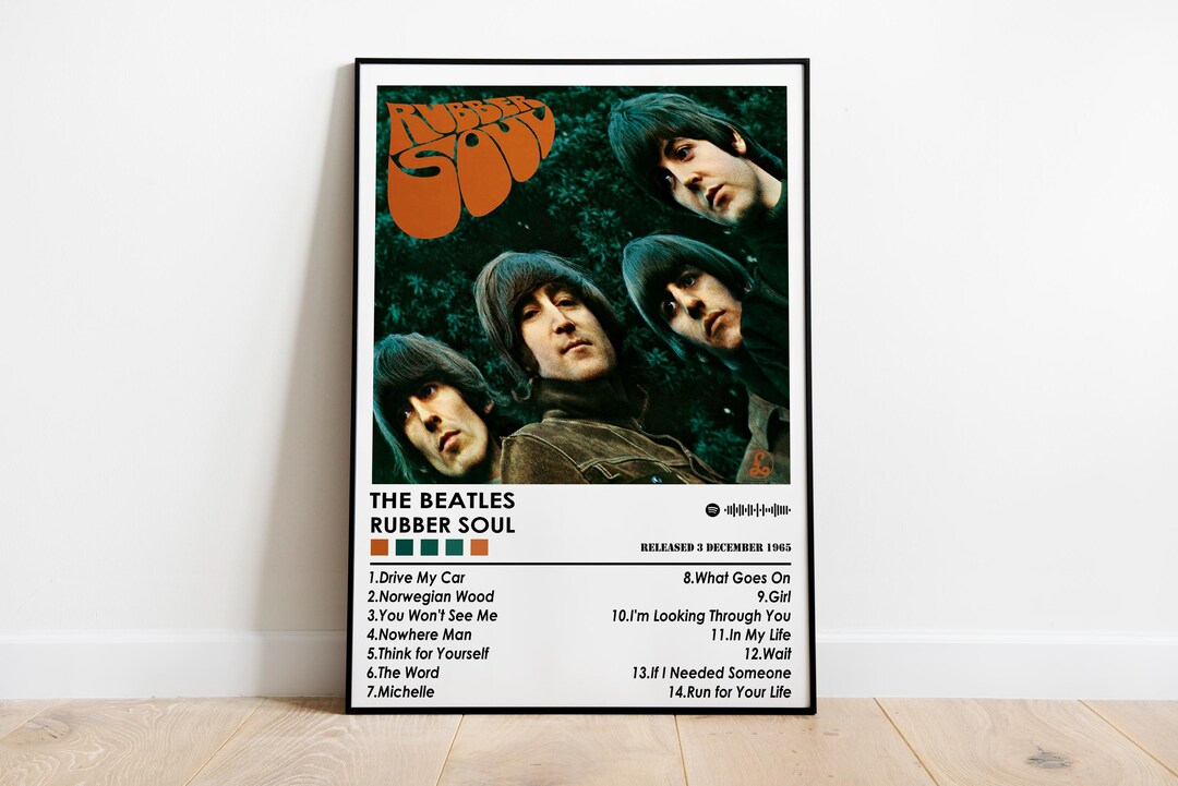 The Beatles 'rubber Soul' Album Poster | Matte Music Print - Etsy
