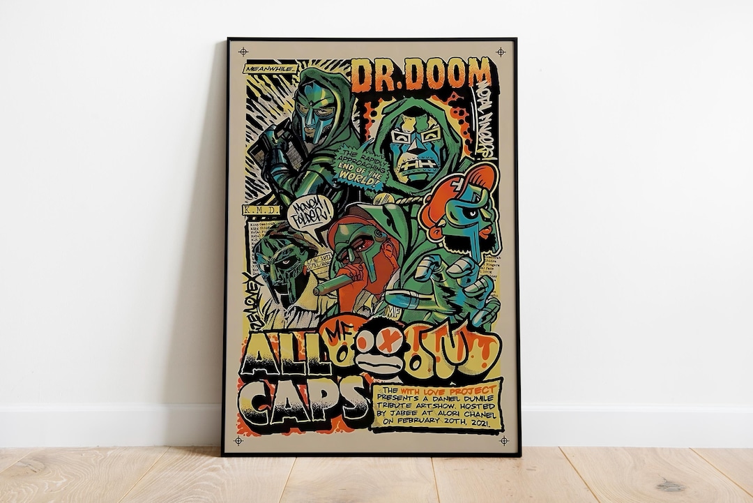 MF Doom Poster Print | Music Poster | Album Cover Poster | Wall Decor ...