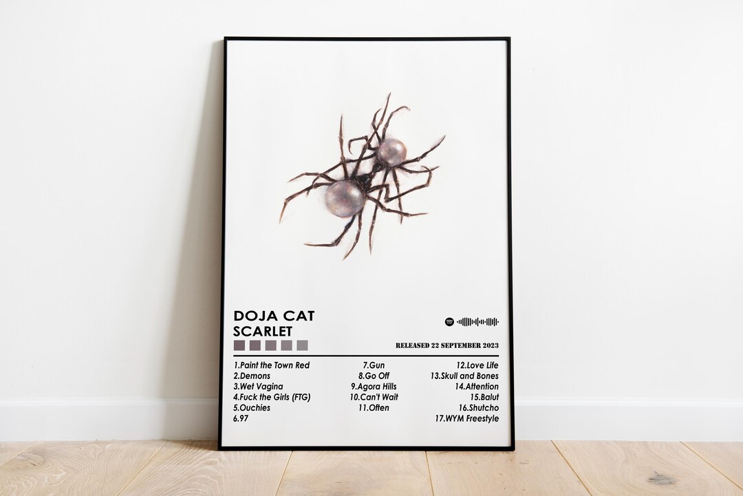 Doja Cat Scarlet Album Cover Poster | Music Decor - Etsy