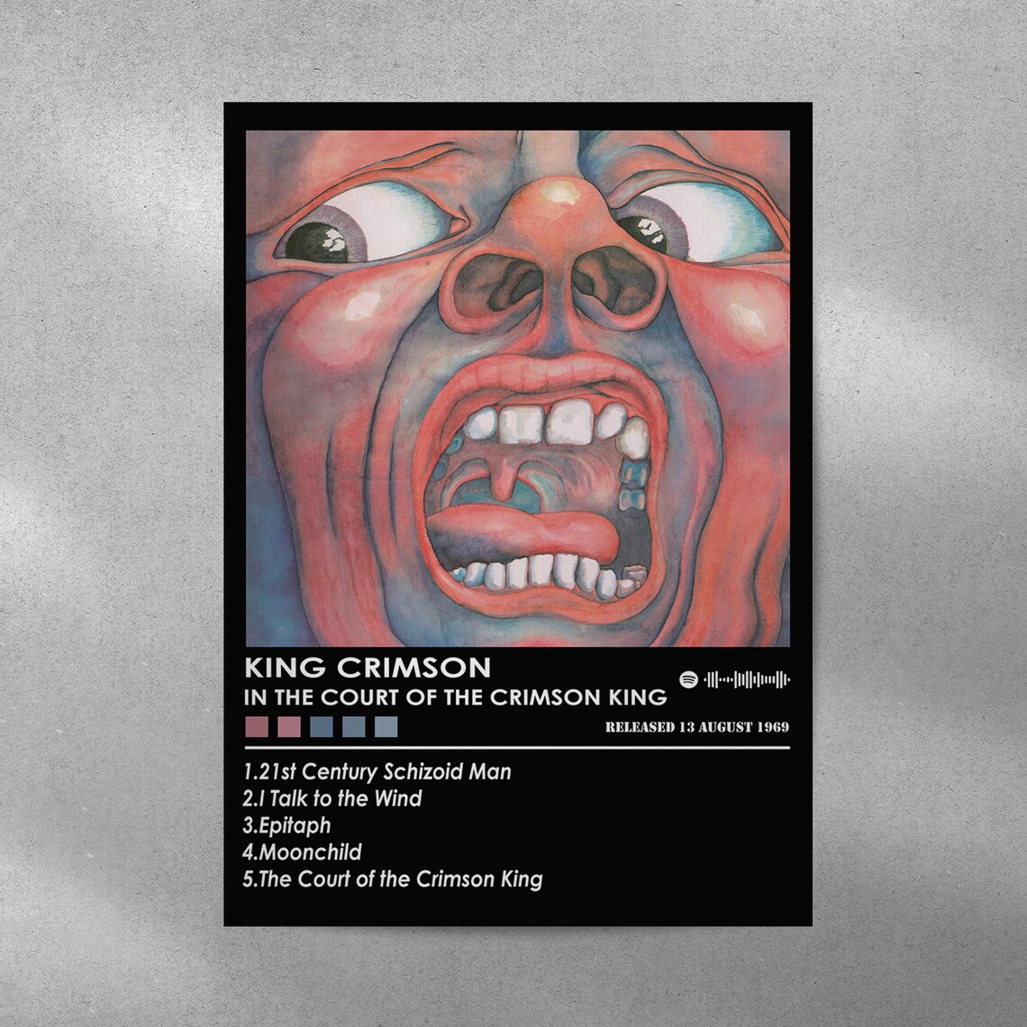King Crimson Album Cover Poster | Music Wall Art - Etsy