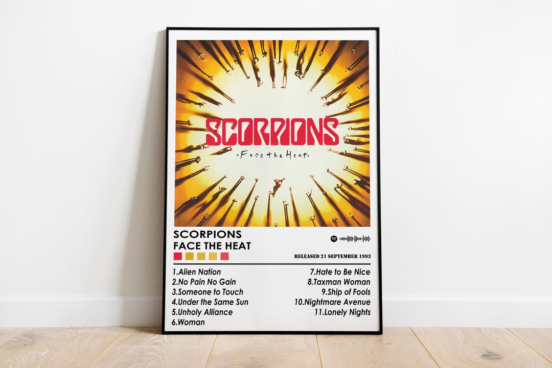 Scorpions 'face the Heat' Album Cover Poster | Music Room Decor - Etsy