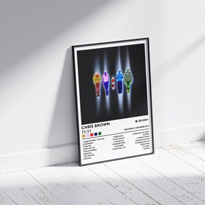 Chris Brown '11:11' Album Cover Poster | Music Room Decor - Etsy