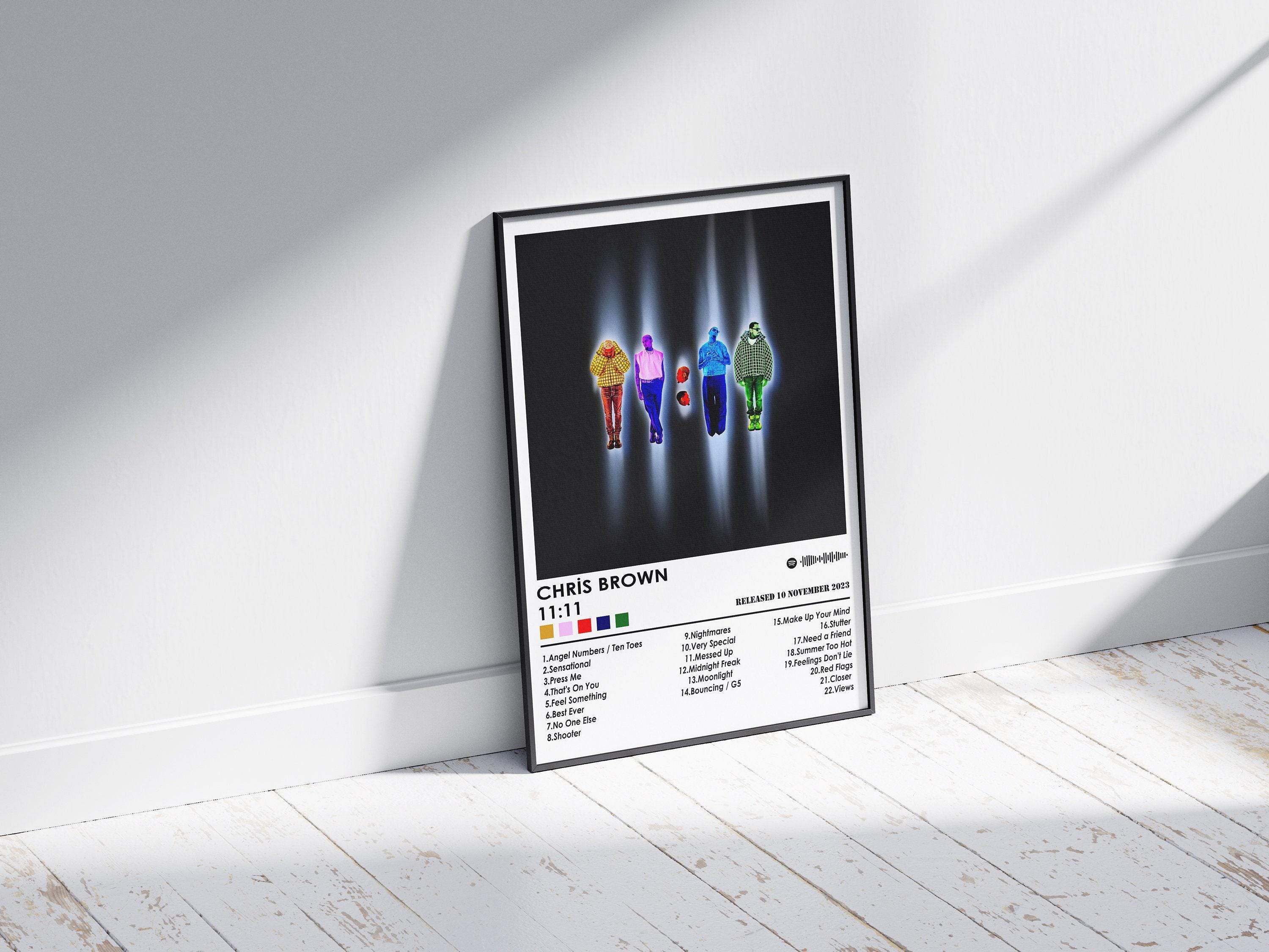 Chris Brown '11:11' Album Cover Poster | Music Room Decor - Etsy