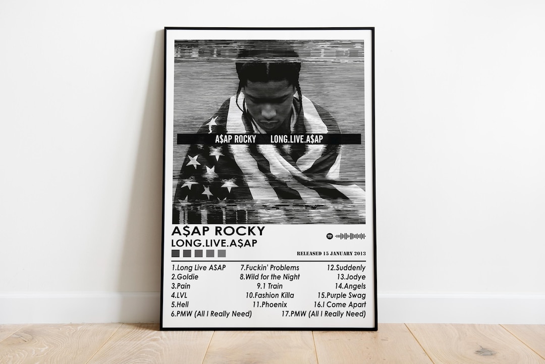 Asap Rocky 'long Live Asap' Album Cover Poster | Music Wall Art - Etsy