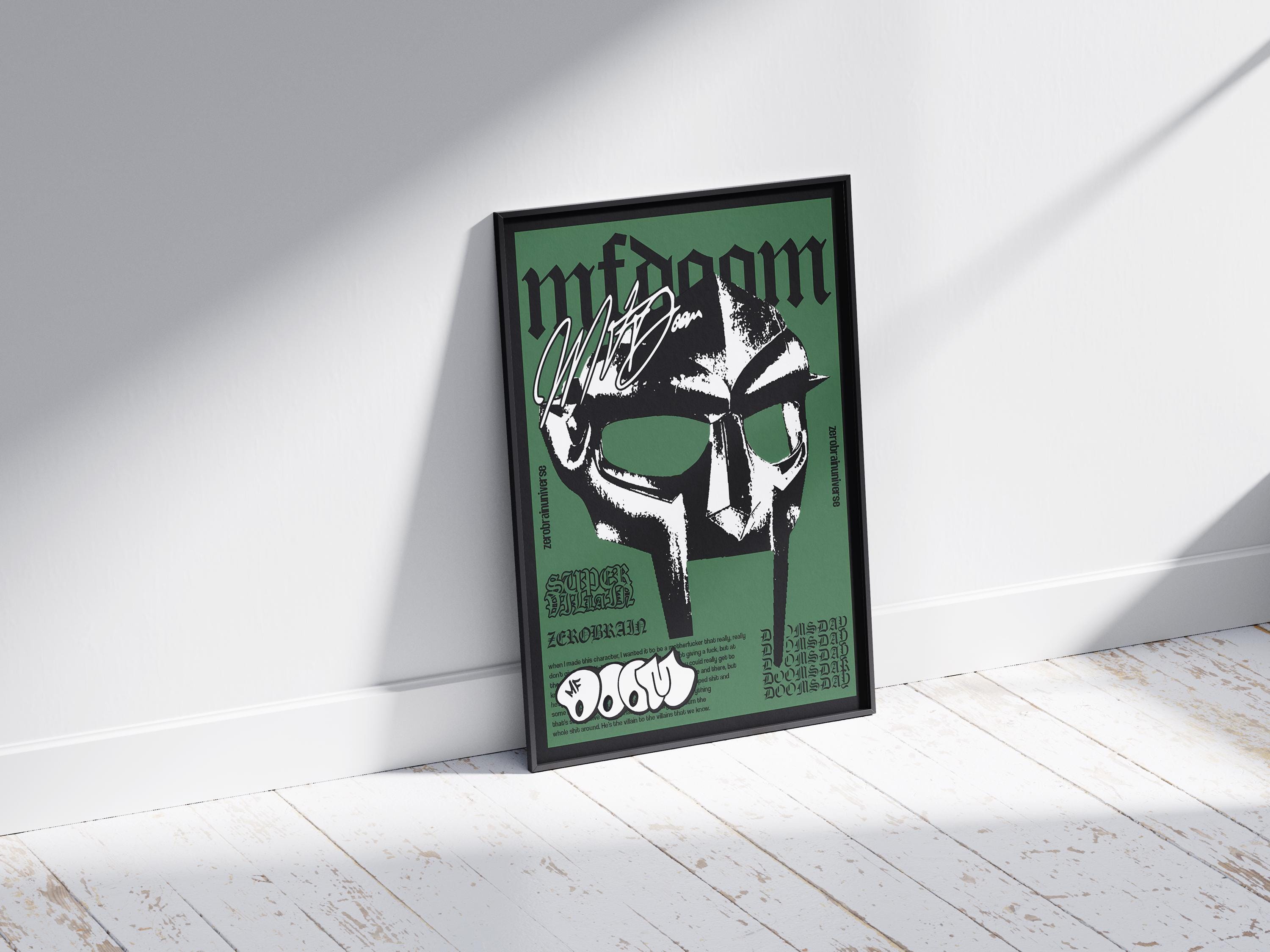 MF Doom Poster Print | Music Poster | Album Cover Poster | Wall Decor ...