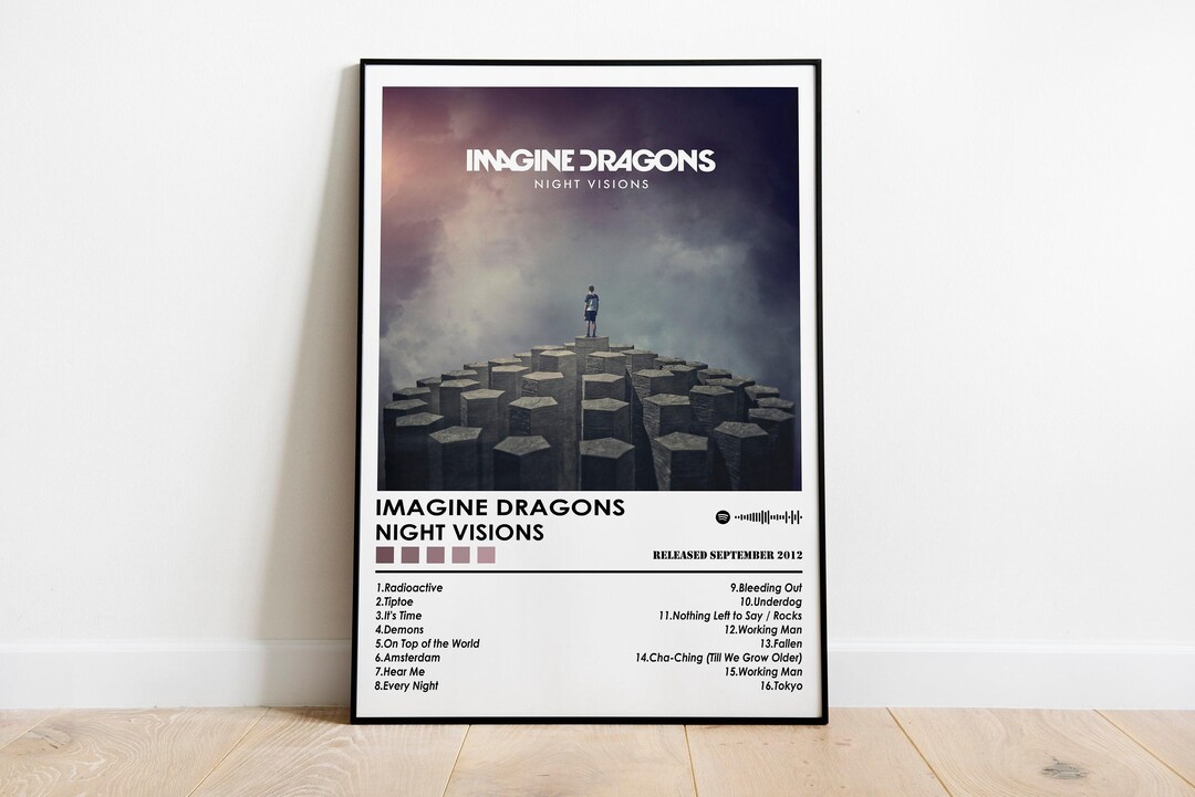 Imagine Dragons Poster Print | Night Visions Poster | Music Poster ...