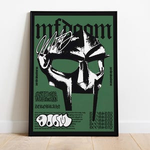 MF Doom Poster Print | Music Poster | Album Cover Poster | Wall Decor ...
