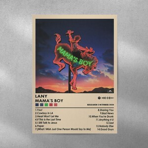 Lany Mama's Boy Album Cover Poster | Music Room Decor - Etsy
