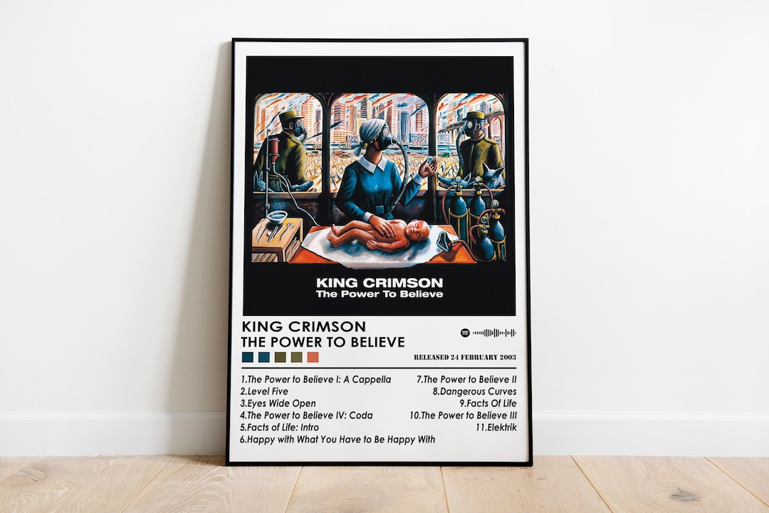 King Crimson "the Power to Believe" Album Art Poster | Music Room Decor ...