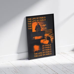 Kanye West 'the Life of Pablo' Album Art Poster | Music Decor - Etsy