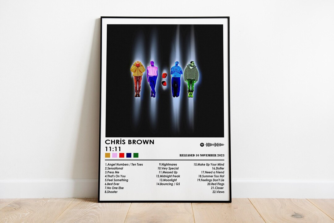 Chris Brown Poster Print | 11:11 Poster | Music Poster | Album Cover ...