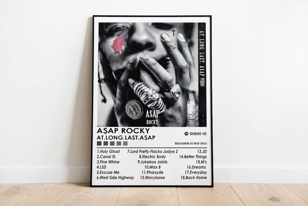 Asap Rocky "at Long Last Asap" Album Cover Poster | Matte Art Print - Etsy