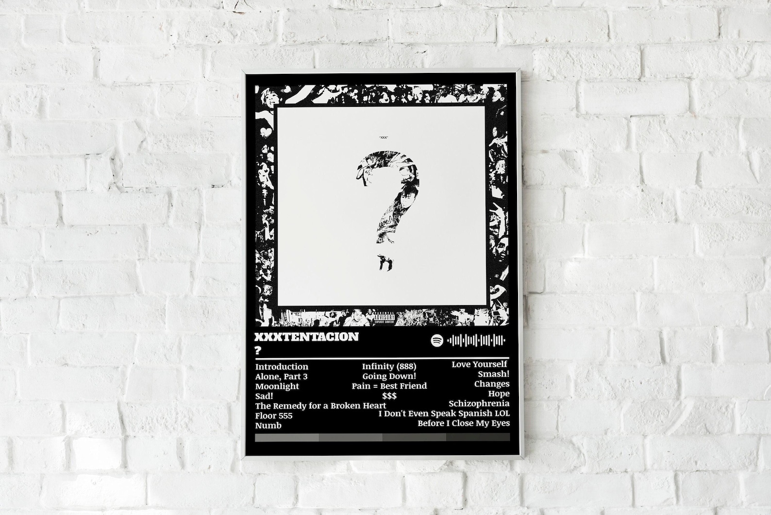 XXXTENTACION Poster Print Poster Music Poster Album Cover Poster Wall ...