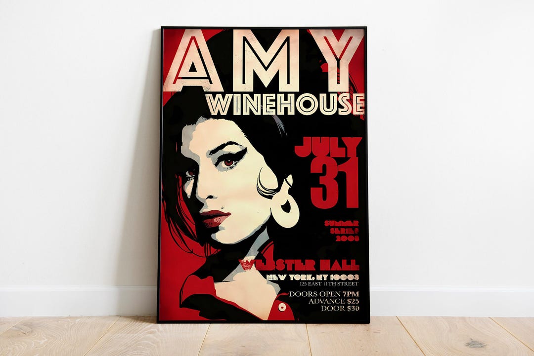 Amy Winehouse Poster Print Music Poster Album Cover Poster Wall Decor ...