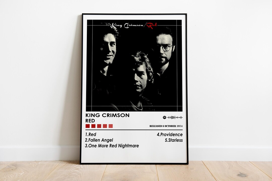 King Crimson Poster Print | Red Poster | Music Poster | Album Cover ...