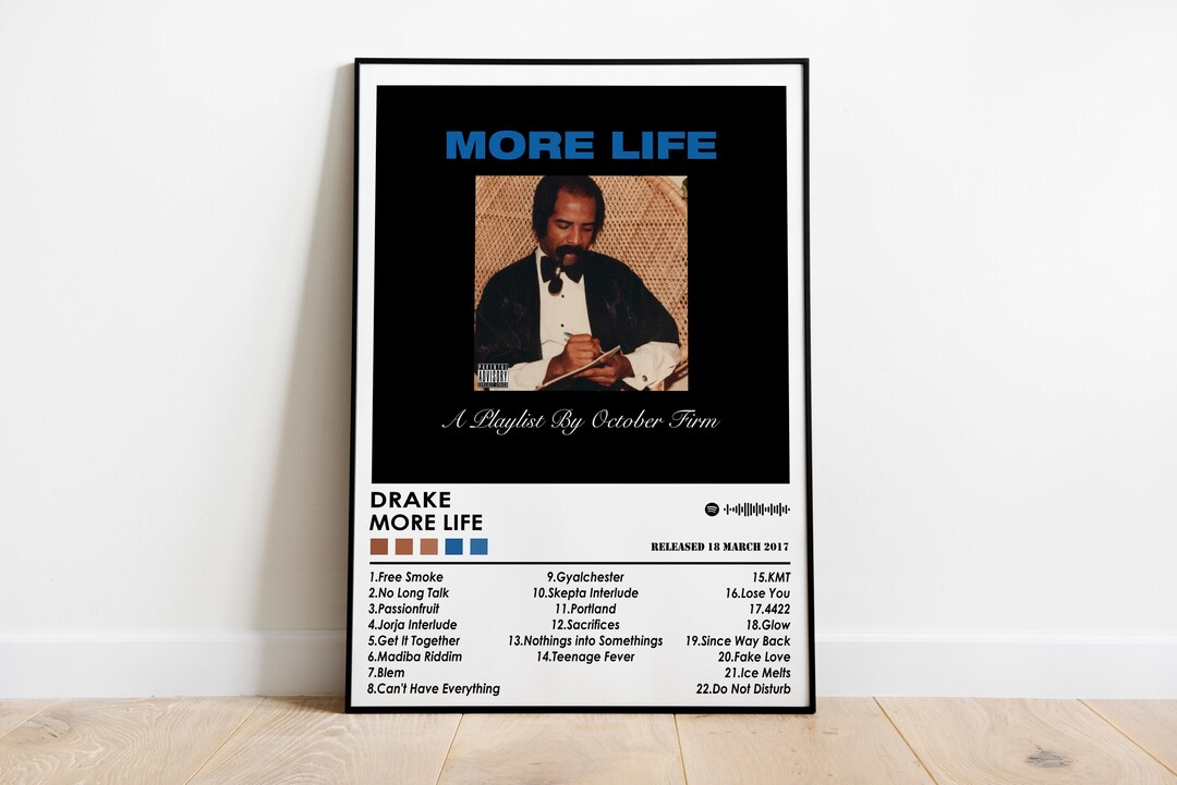 Drake Poster Print | More Life Poster | Music Poster | Album Cover ...