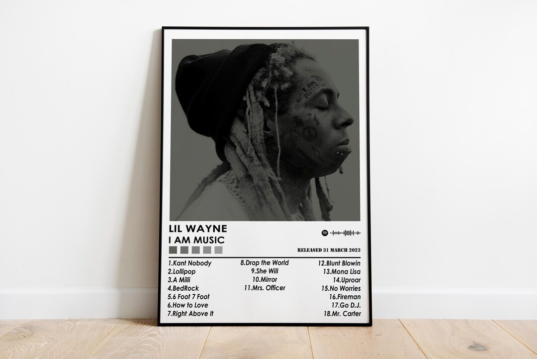 Lil Wayne Poster Print | I Am Music Poster | Music Poster | Album Cover ...