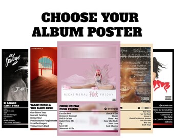 Custom Album Poster, Choose Your Own Album Poster, Music Gift Ideas ...