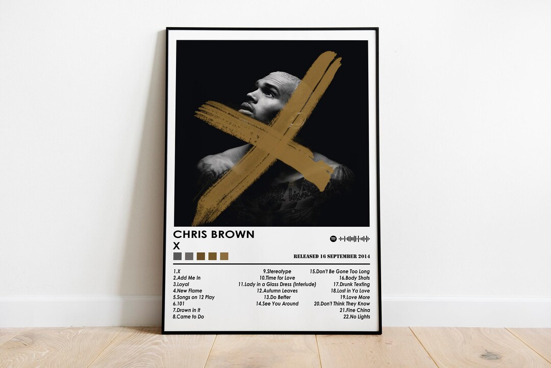 Chris Brown Poster Print | X Poster | Music Poster | Album Cover Poster ...