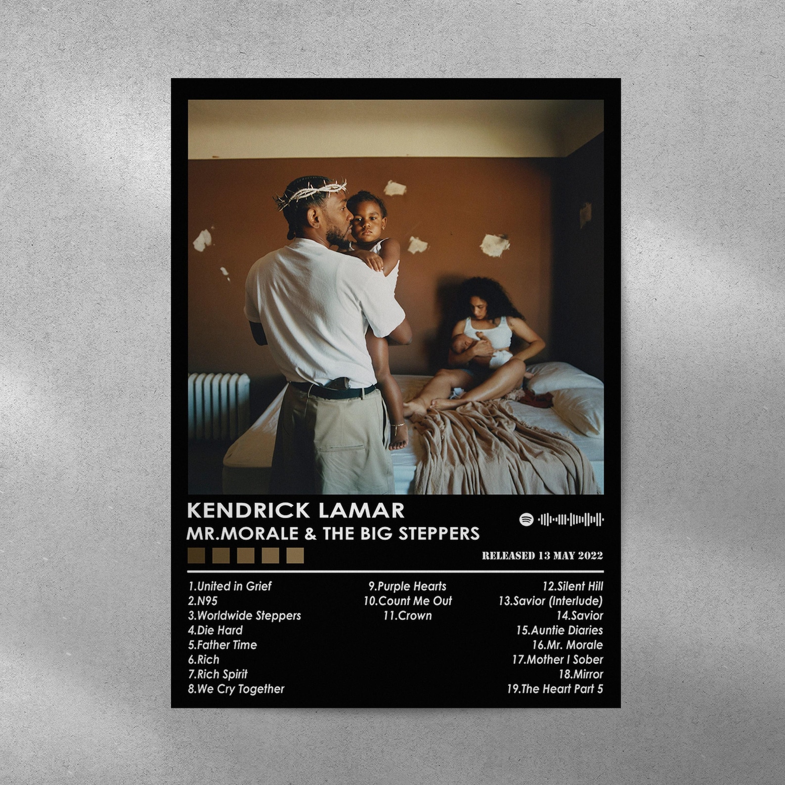 Kendrick Lamar 'mr. Morale' Album Cover Poster | Matte Art Print - Etsy