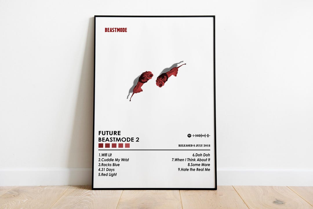 Future Beast Mode 2 Album Cover Poster | Music Wall Art - Etsy