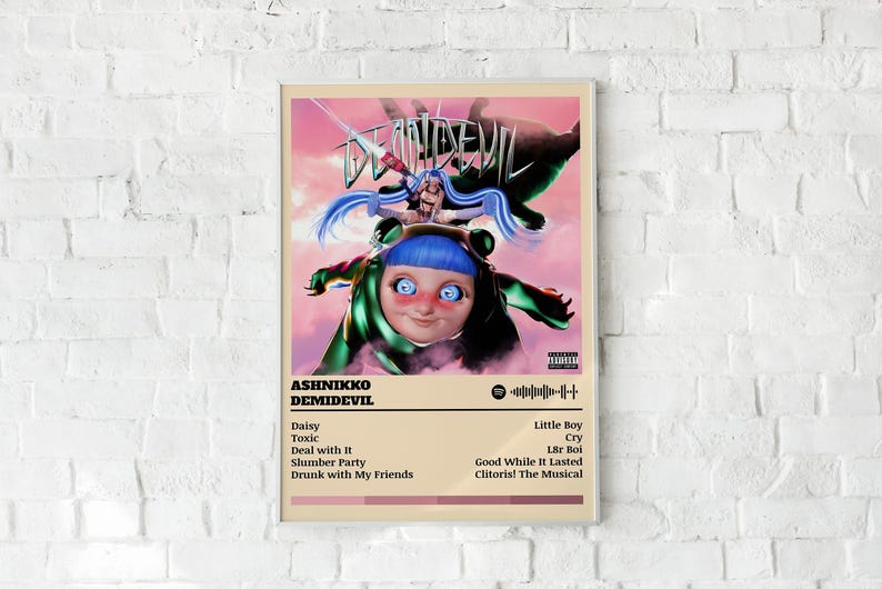 Ashnikko Poster Print Demidevil Poster Music Poster Album Cover Poster ...