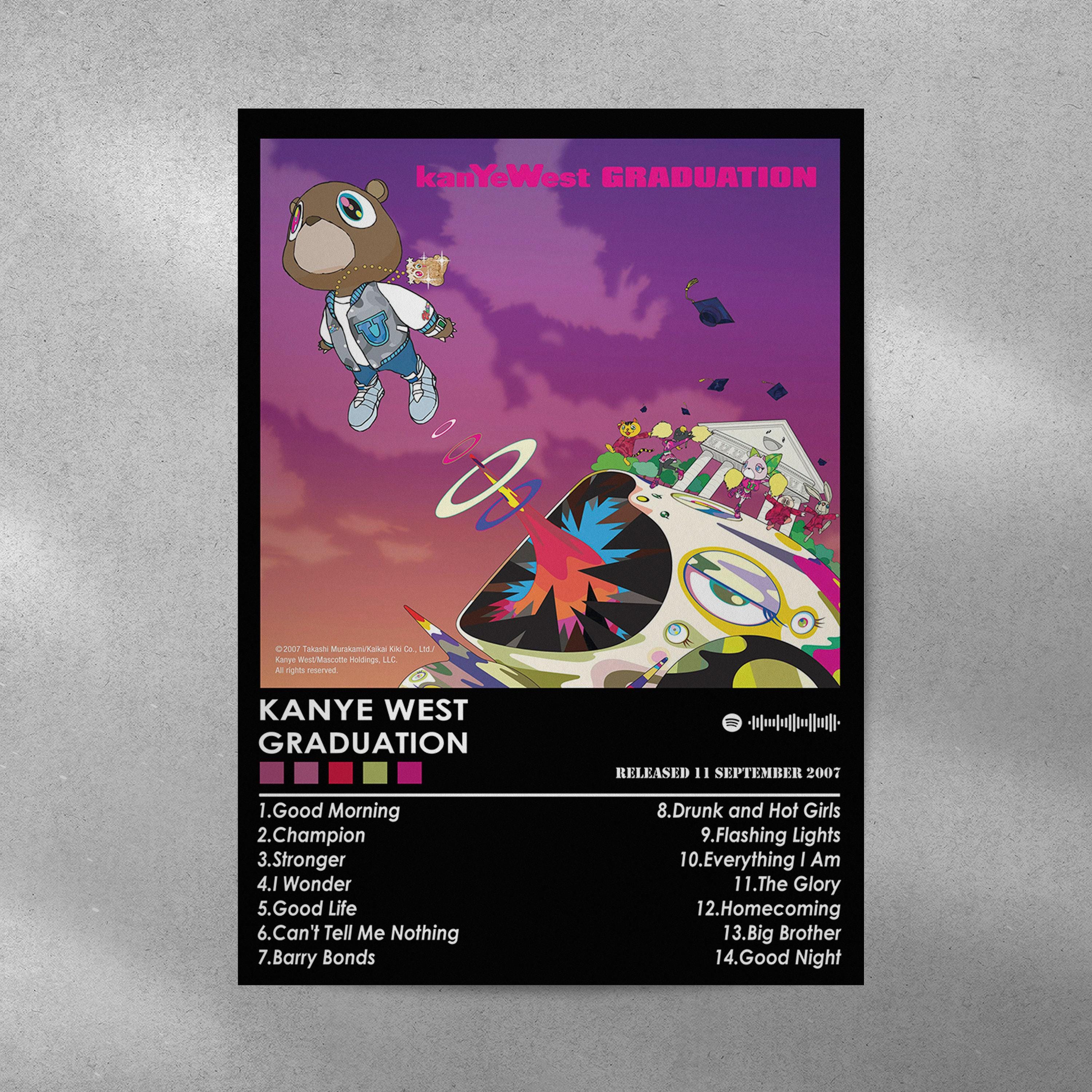 Kanye West Poster Print | Graduation Poster | Music Poster | Album ...