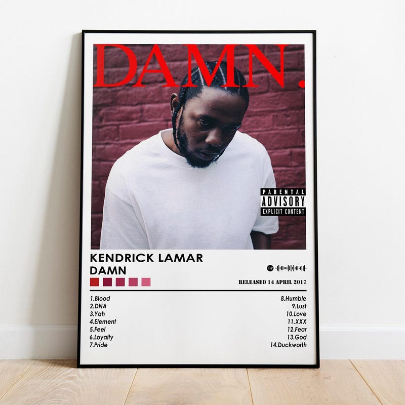 Kendrick Lamar Damn Poster - Etsy