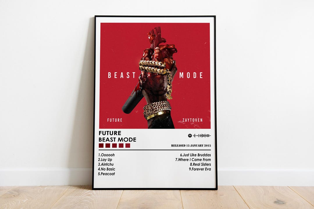 Future Beast Mode Album Cover Poster | Music Wall Art Print - Etsy
